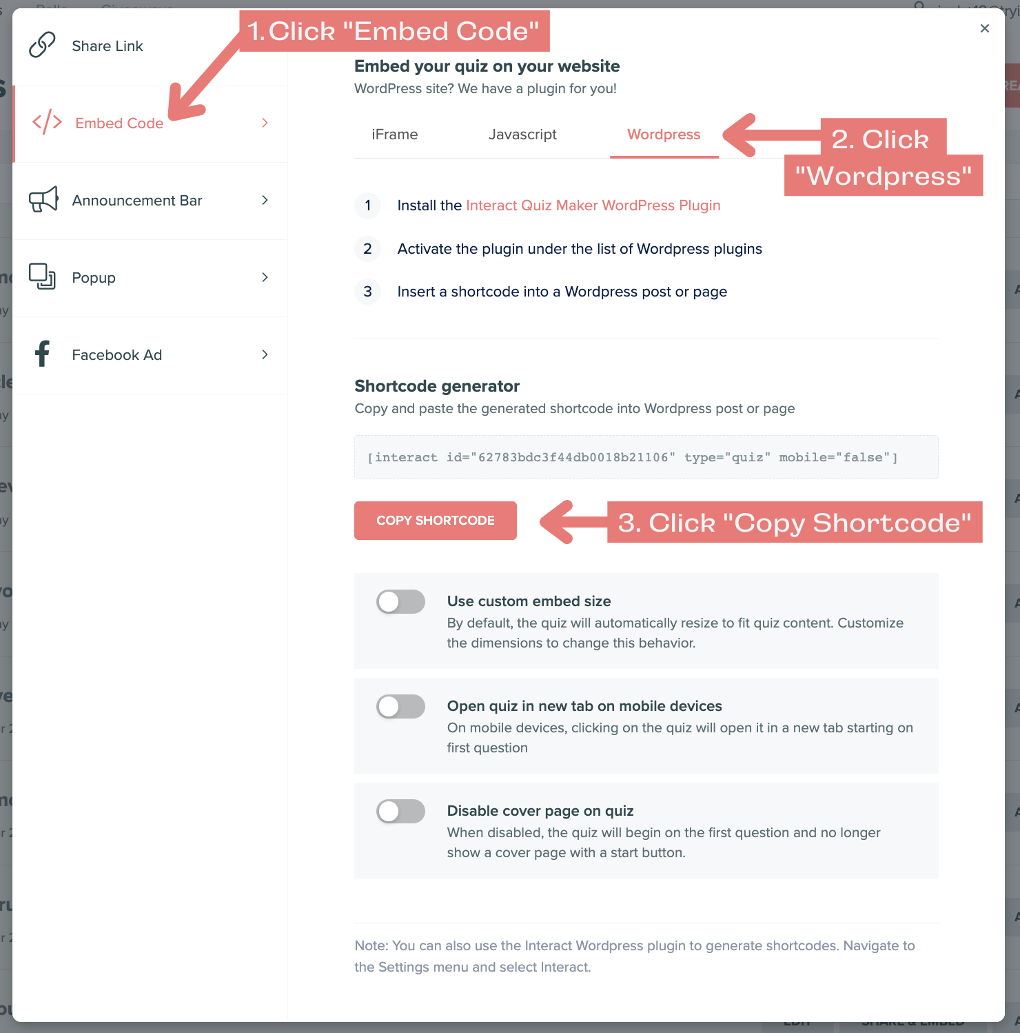 How To Embed Quizzes In Your Wordpress Site Interact Blog